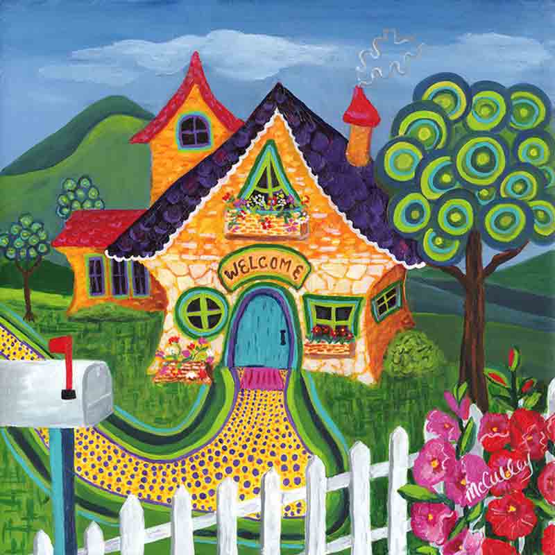 Welcome Home by Debbie McCulley Accent & Decor Tile POV-DM016AT ...
