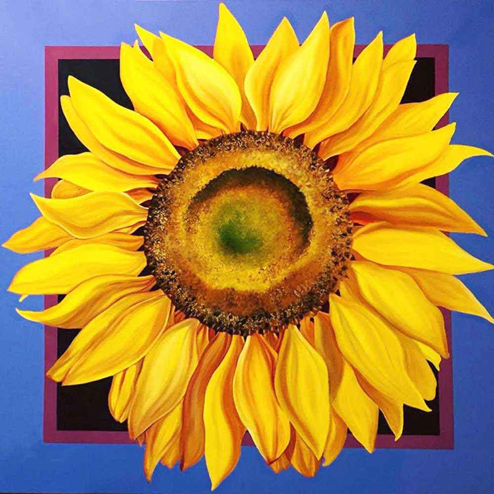 Sunflower by Nancy Jacey Ceramic Accent & Decor Tile NJ116AT: Artwork ...