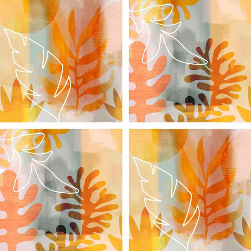 Plantas Tropicales by Andrea Hasse Ceramic Accent & Decor Tile Set OB ...
