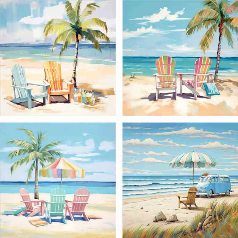 Eternal Sunshine by Irena Orlov Ceramic Accent & Decor Tile Set 2 OB ...