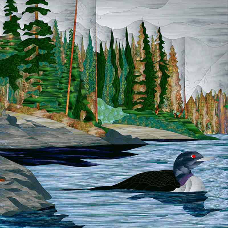 WaterLife - Loon Lake by Paned Expressions Studios Ceramic Accent ...