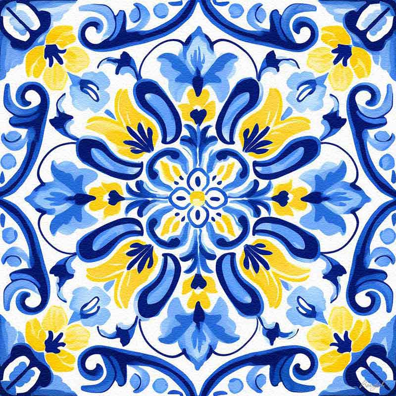 Adornments 3 by Roozbeh Bahramali Floor Tile Mural OB-ROZ391: Artwork ...