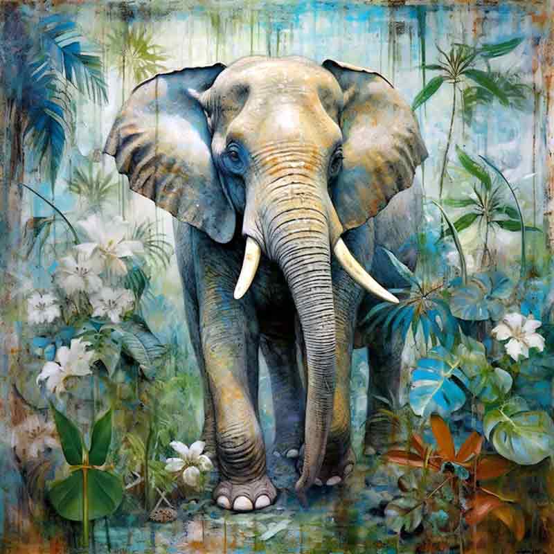 Elephant 3 by Ray Powers Ceramic Accent & Decor Tile OB-RPA300AT ...