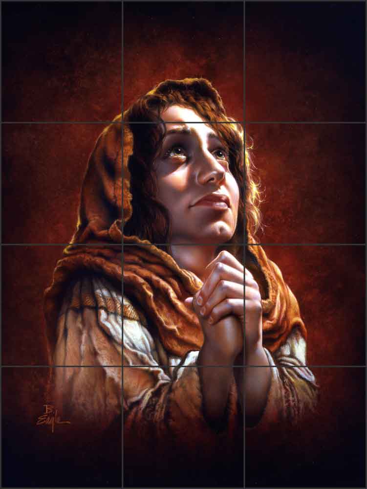 Mary by Bruce Eagle Ceramic Tile Mural - BEA021: Artwork On Tile - Fine ...