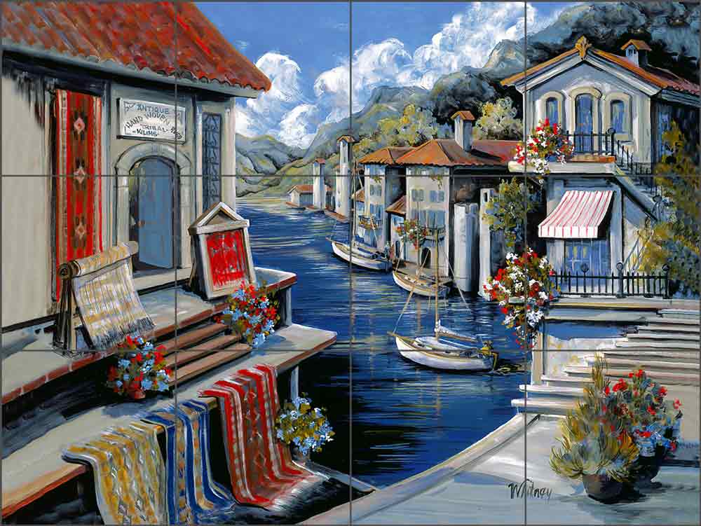 Antique Rugs by Tisha Whitney Ceramic Tile Mural POV-TWA015: Artwork On ...