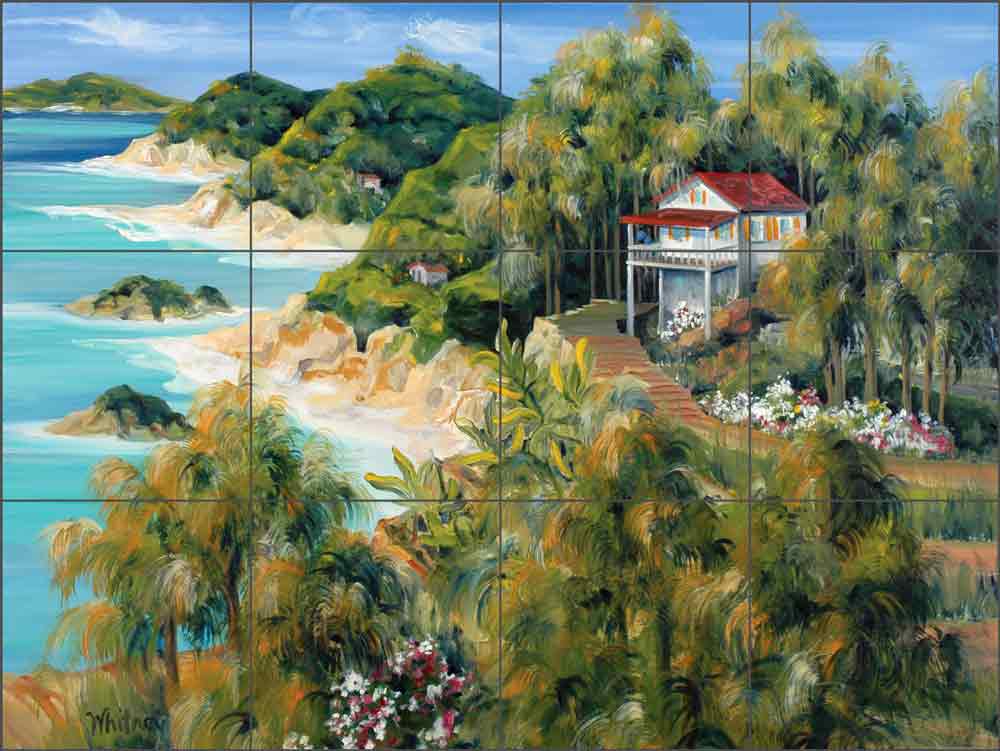 Caribbean Light by Tisha Whitney Ceramic Tile Mural POV-TWA031: Artwork ...